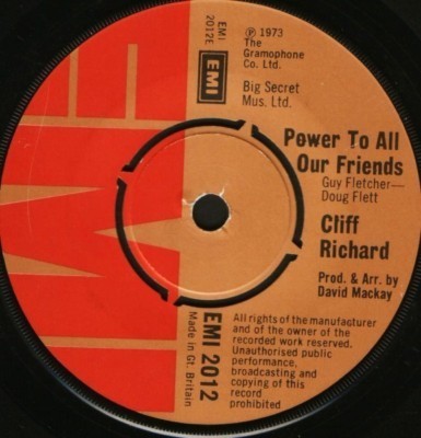 Cliff Richard - Power to All Our Friends - Lyrics and ratings - Rate ...