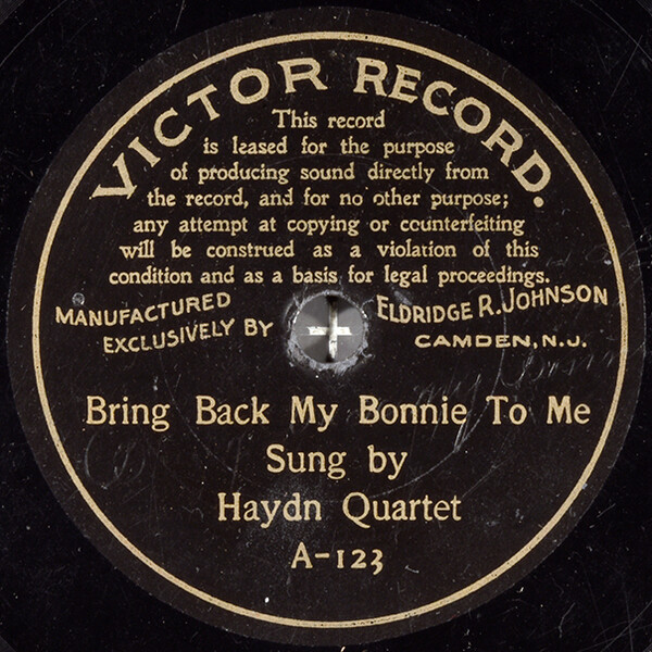 Bring Back My Bonnie to Me by Haydn Quartet (Single, Barbershop ...