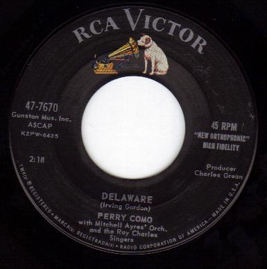 Delaware / I Know What God Is by Perry Como (Single, Traditional Pop ...
