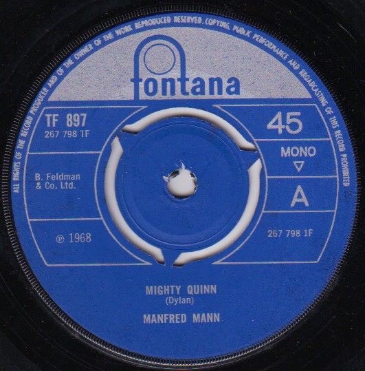Manfred Mann - Mighty Quinn - Lyrics and ratings - Rate Your Music
