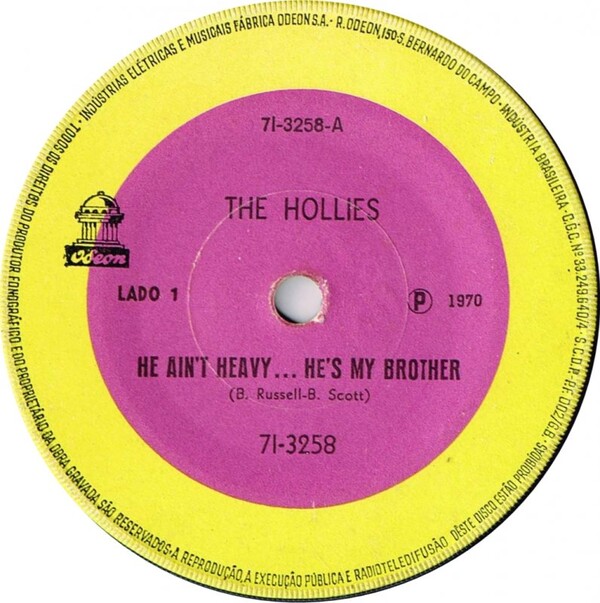 He Ain't Heavy.... He's My Brother / Sorry Suzanne by The Hollies ...