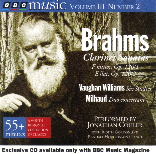 Clarinet Sonatas / Six Studies / Duo concertant by Jonathan Cohler ...