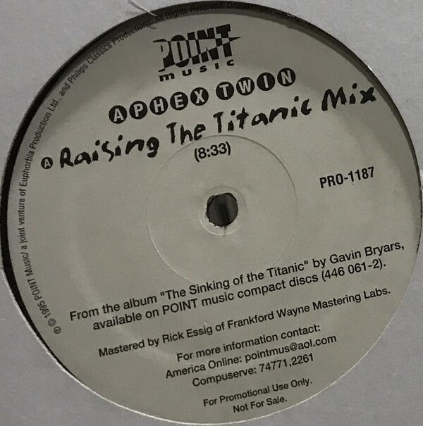 Raising the Titanic by Various Artists (Single; Point; PRO-1187 ...