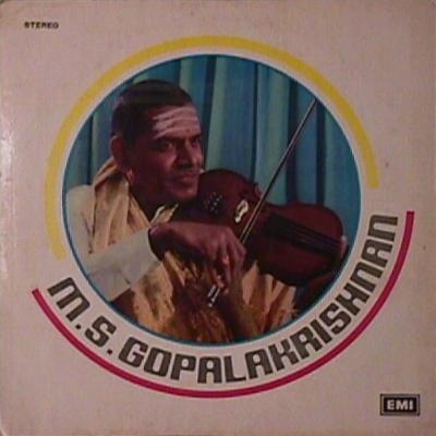 Carnatic Violin by M.S. Gopalakrishnan (Album; HMV; HMV ECSD 3276 ...
