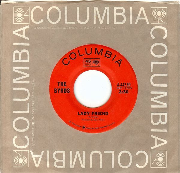 Lady Friend / Old John Robertson by The Byrds (Single, Folk Rock ...