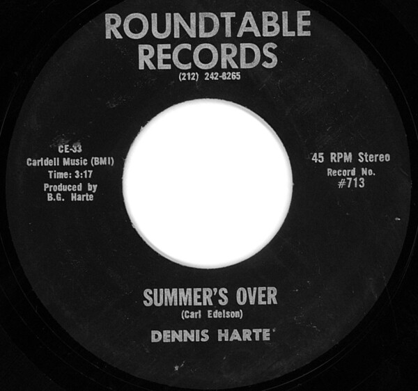 Summer's Over / Treat Me Like a Man by Dennis Harte (Single ...