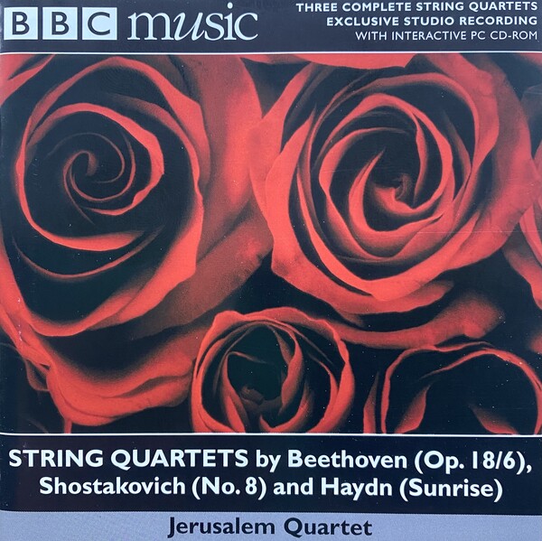 String Quartets by Beethoven (Op. 18/6), Shostakovich (No. 8) and Haydn (Sunrise) by Jerusalem ...