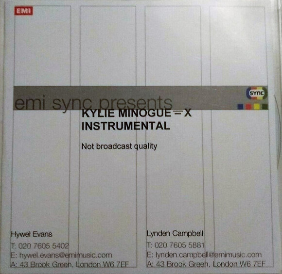 X Instrumental by Kylie Minogue (Additional release, Electropop ...