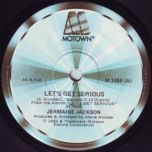 Let's Get Serious / Je vous aime beaucoup (I Love You) by Jermaine ...