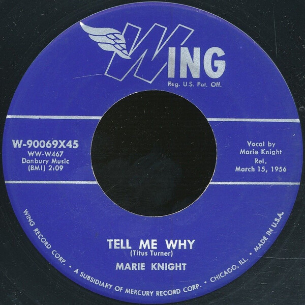 As Long as I Love / Tell Me Why by Marie Knight (Single, Rhythm & Blues ...