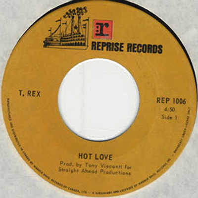 Hot Love / One Inch Rock / Seagull Woman by T. Rex (Single; Reprise ...