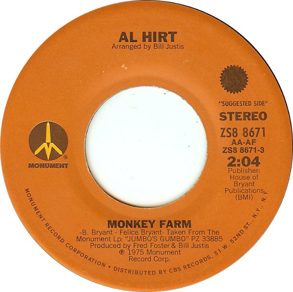 Monkey Farm / The Sound of Jazz and the Scent of Jasmine by Al Hirt ...