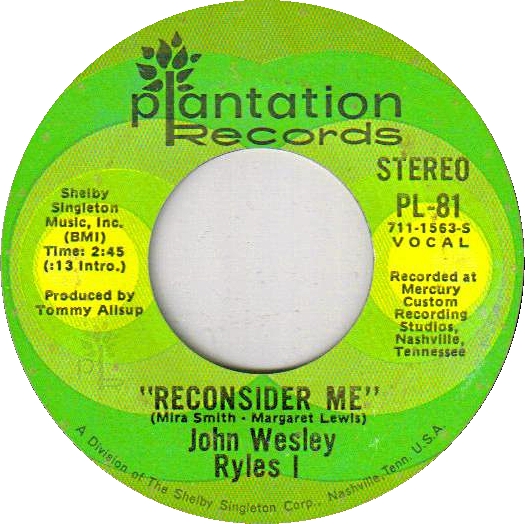 Reconsider Me / Mobile by John Wesley Ryles (Single): Reviews, Ratings ...