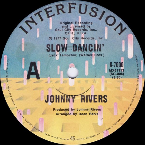 Swayin' to the Music (Slow Dancin') / Outside Help by Johnny Rivers ...