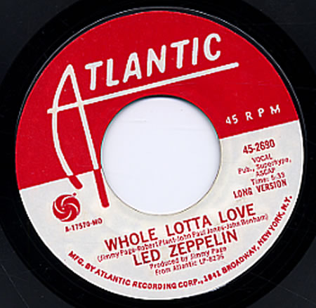 Whole Lotta Love by Led Zeppelin (Single; Atlantic; 2690): Reviews ...