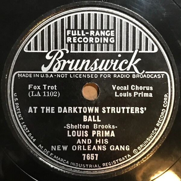 At the Dark Town Strutters' Ball / Alice Blue Gown by Louis Prima and ...