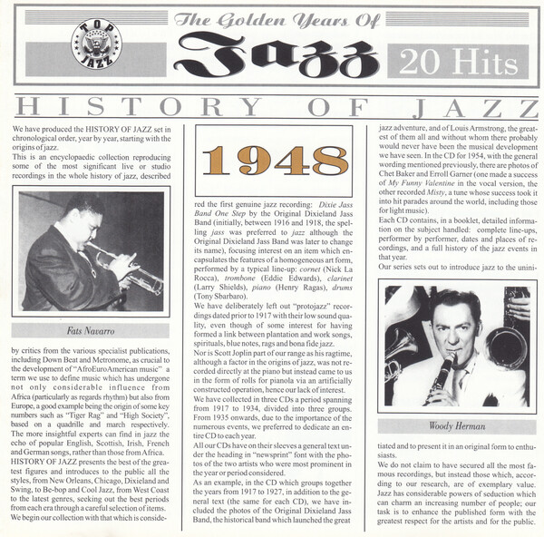 History of Jazz: 1948 by Various Artists (Compilation): Reviews ...