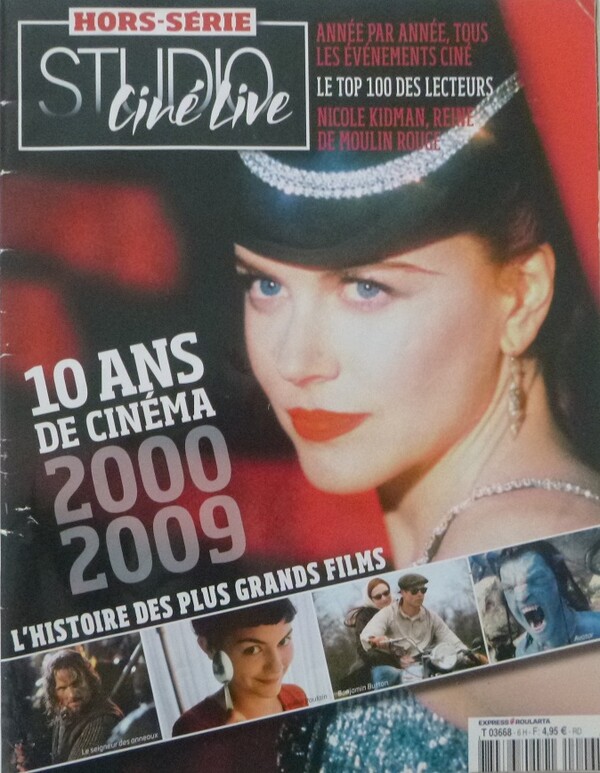 TOP 20 FILMS (2000-2009) par la rédaction du magazine Studio Ciné Live ...