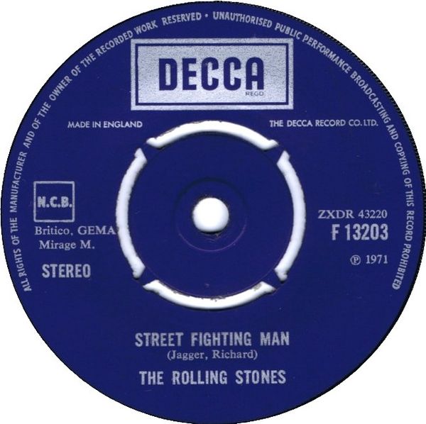 Street Fighting Man / Surprise, Surprise by The Rolling Stones (Single; Decca; F 13203): Reviews ...