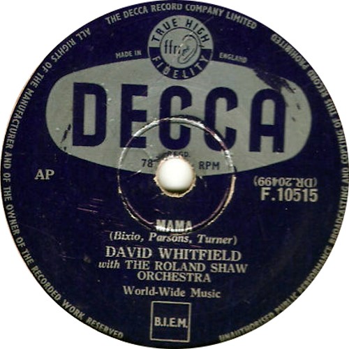 Ev'rywhere / Mama by David Whitfield (Single): Reviews, Ratings ...