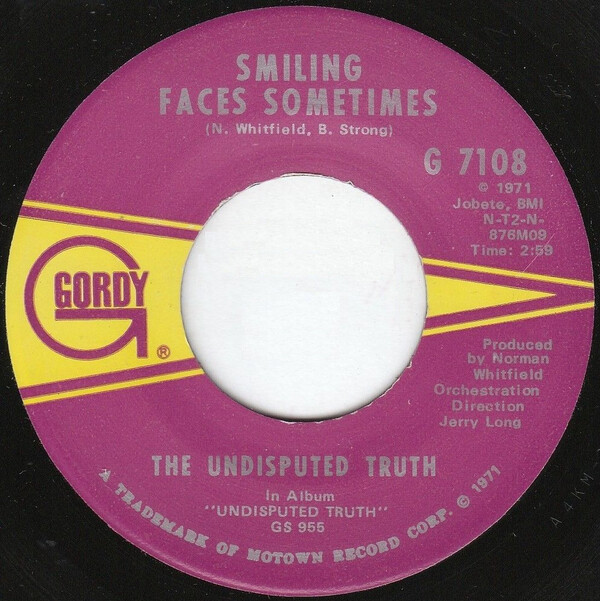 Smiling Faces Sometimes / You Got the Love I Need by The Undisputed ...