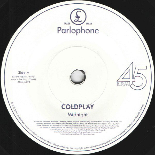 Midnight by Coldplay (Single, Ambient Pop): Reviews, Ratings, Credits ...
