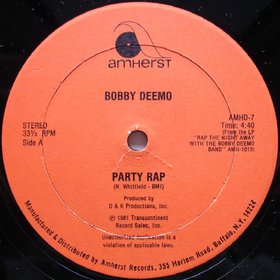 Party Rap / Bugs-B-Skate Rap by The Bobby Deemo Band (Single, Disco Rap ...