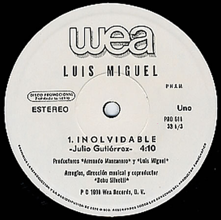 Inolvidable by Luis Miguel (Single, Latin Pop): Reviews, Ratings ...