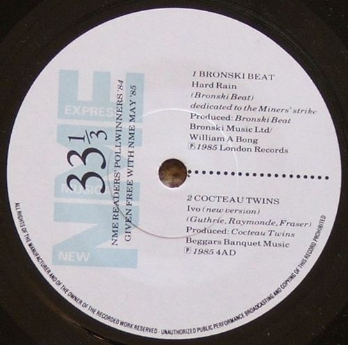 NME Readers' Poll Winners '84 by Bronski Beat / Cocteau Twins / The ...