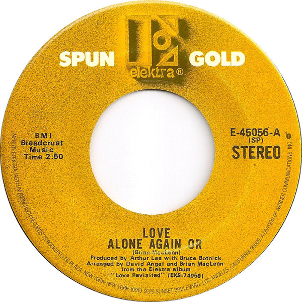 Alone Again Or / My Little Red Book by Love (Single): Reviews, Ratings ...