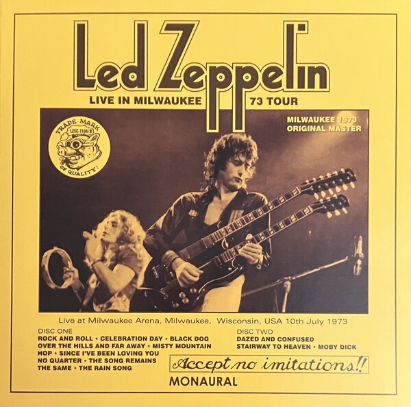 Milwaukee 1973 Original Master by Led Zeppelin (Bootleg): Reviews ...