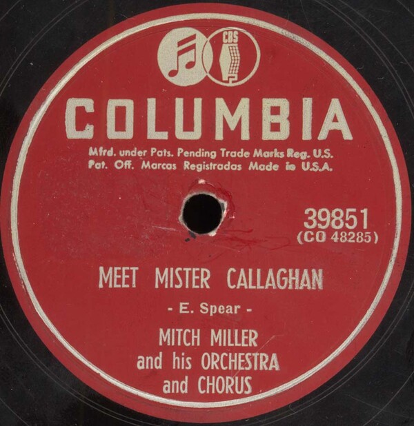 Meet Mister Callaghan / How Strange by Mitch Miller and His Orchestra ...