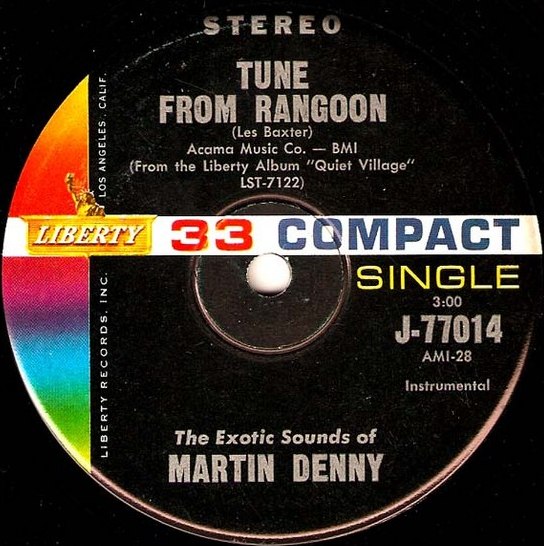 Tune From Rangoon / My Little Grass Shack Cha Cha Cha by Martin Denny ...