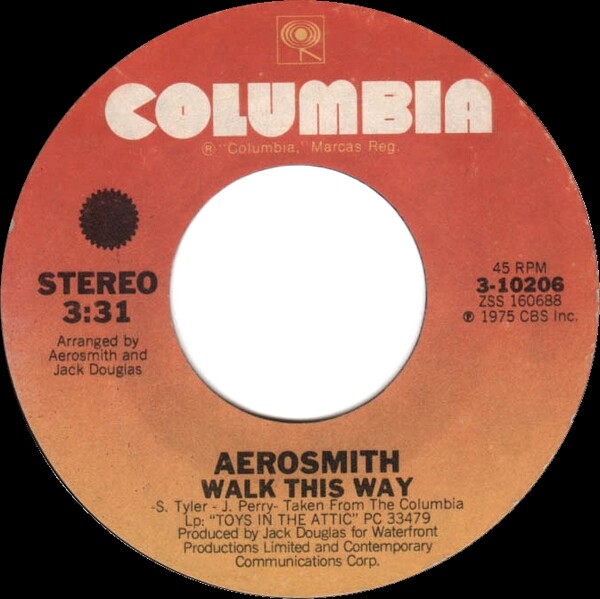 Walk This Way / Round and Round by Aerosmith (Single, Hard Rock ...