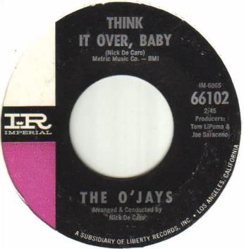 Lipstick Traces (On a Cigarette) / Think It Over, Baby by The O'Jays ...