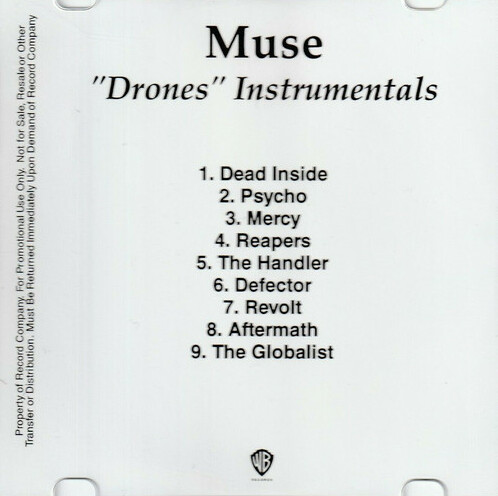 "Drones" Instrumentals by Muse (Additional release, Alternative Rock ...