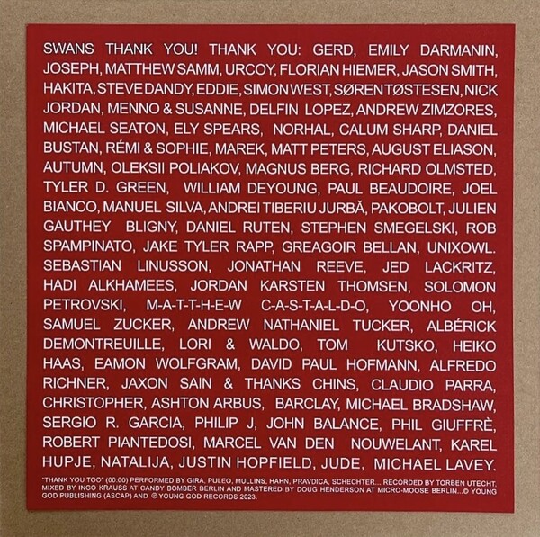 Swans Thank You! by Swans (EP, Post-Rock): Reviews, Ratings, Credits ...