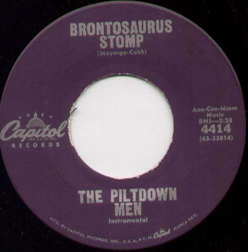 Brontosaurus Stomp / McDonald's Cave by The Piltdown Men (Single, Rock ...