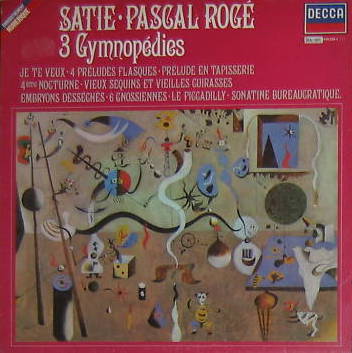 3 Gymnopédies (Pascal Rogé) by Pascal Rogé (Album; Decca; 410 220-1): Reviews, Ratings, Credits ...