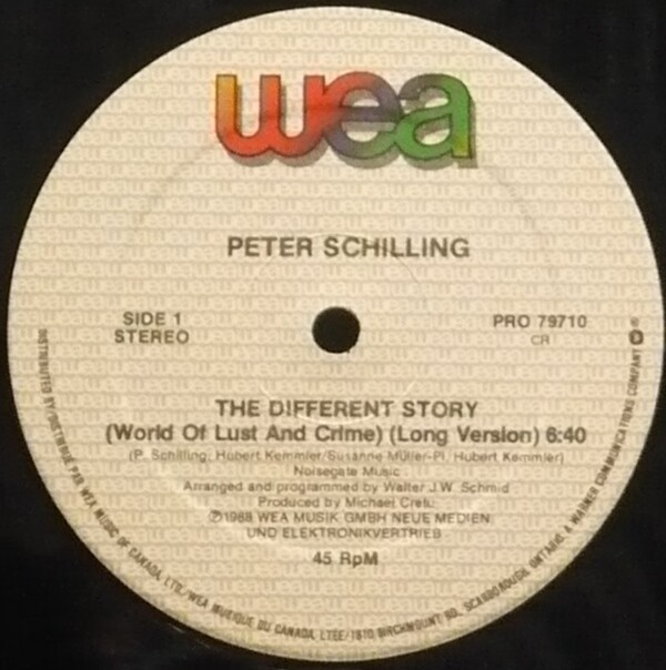 The Different Story (World of Lust and Crime) by Peter Schilling ...