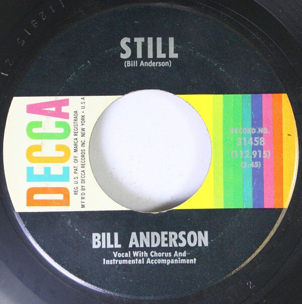 Still / You Made It Easy by Bill Anderson (Single, Country Pop ...