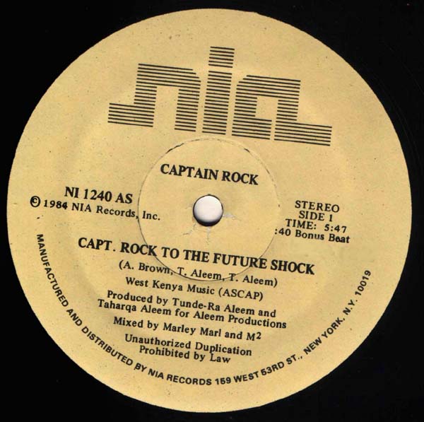Captain Rock to the Future Shock by Captain Rock (Single, Hip Hop ...