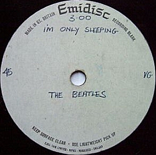 I'm Only Sleeping by The Beatles (Additional release; Emidisc; n/a ...