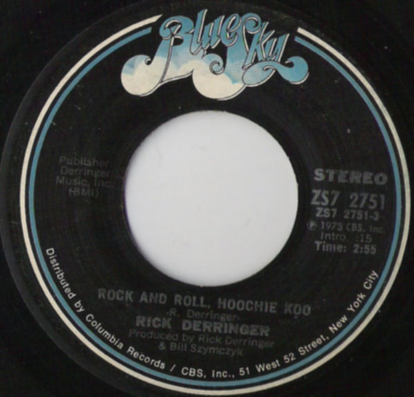 Rock and Roll, Hoochie Koo / Time Warp by Rick Derringer (Single, Hard ...