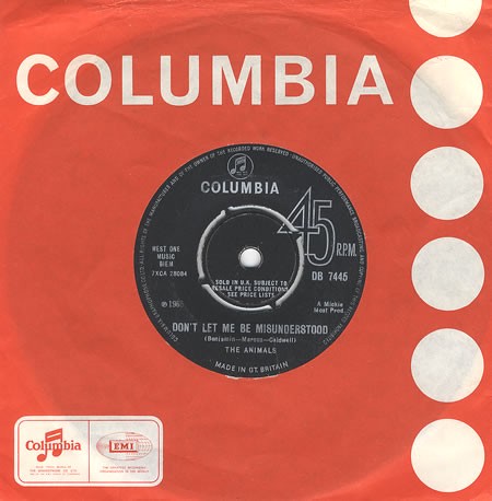 The Animals - Don't Let Me Be Misunderstood - Lyrics and ratings - Rate ...