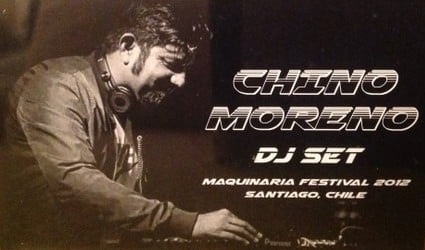 DJ Set (Maquinaria Festival 2012 Santiago, Chile) by Chino Moreno (DJ ...