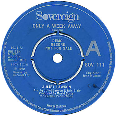 Only a Week Away / Weeds in the Yard by Juliet Lawson (Single): Reviews ...