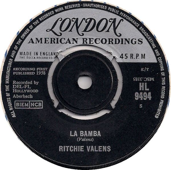 La Bamba / Ooh, My Head by Ritchie Valens (Single, Rock & Roll ...