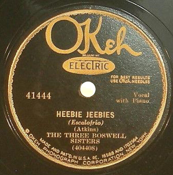 My Future Just Passed / Heebie Jeebies by The Three Boswell Sisters (Single, Vocal Group ...