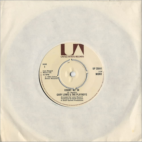Count Me In / Little Miss Go-Go by Gary Lewis and The Playboys (Single ...